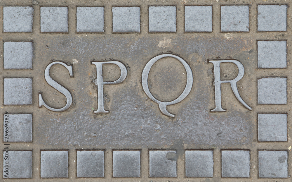 Roman Acronym SPQR namely Senatus Populusque Romanus that means Stock ...