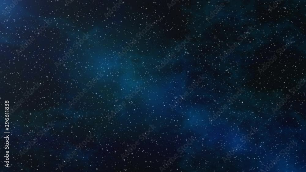 Beautiful serene starscape in space. Seamlessly loopable animation ...