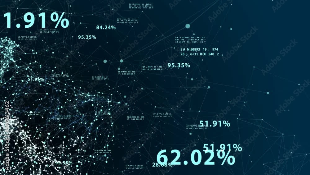 Beautiful 3d Animation of the Global Digital Network Growing Seamless ...