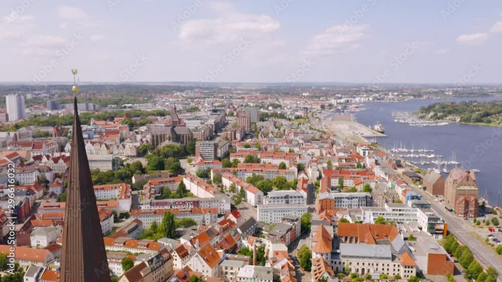 Sunny Day at Hanseatic City of Rostock Stock-Video | Adobe Stock
