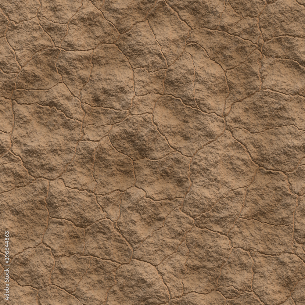 dried cracked light brown mud - desert texture, seamless and tileable Good for backgrounds, very ...
