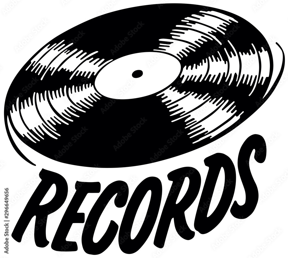 Records Banner Stock Vector | Adobe Stock