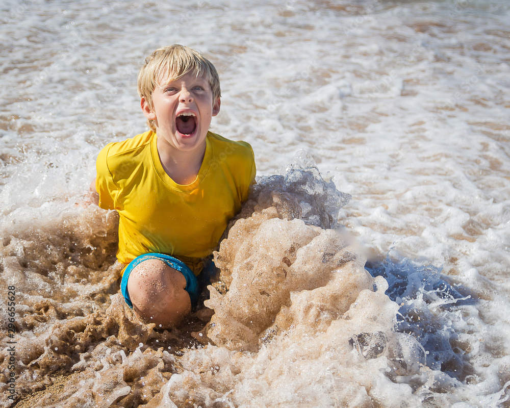 face expression, boys fun, ocean power, kids happiness, laughing boy ...