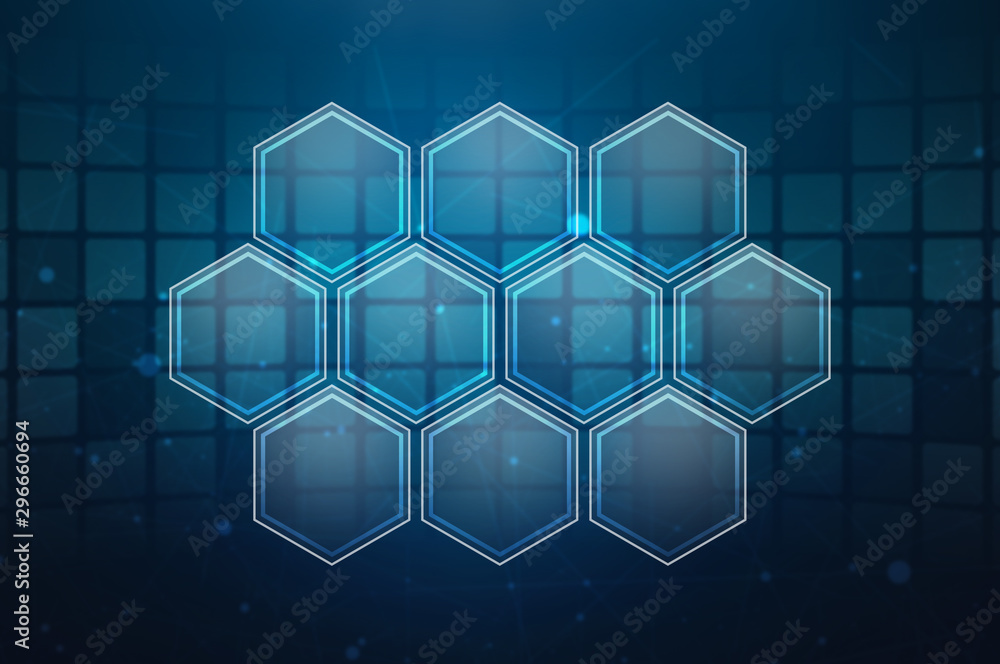 Futuristic Empty Template for Icons. Advanced graphical user interface ...