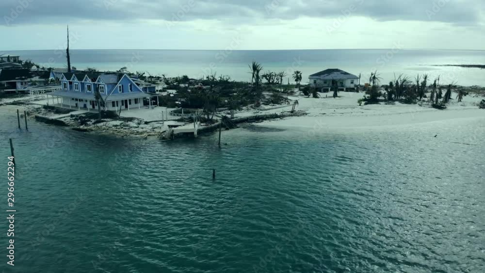 Deep Water Cay East End. Aftermath Hurricane Dorian, Grand Bahama Stock ...