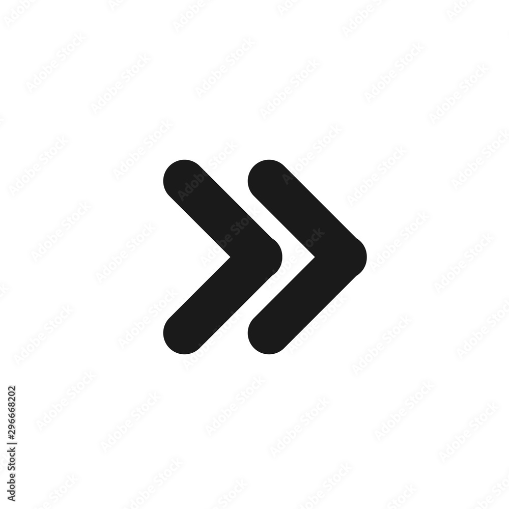 Forward Icon Vector Illustration. Flat Forward Icon Sign vector de ...
