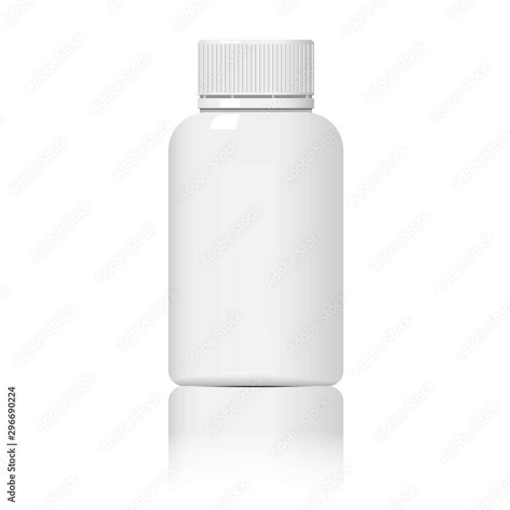 Pill bottle vector design illustration isolated on white background ...