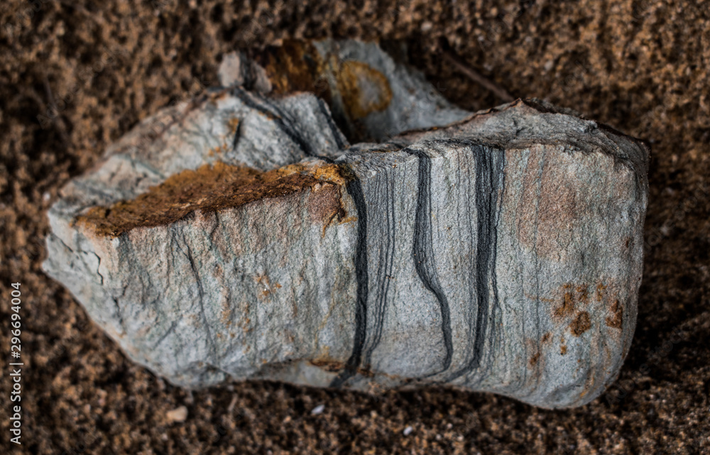 Foto Stock Geological Metamorphic Rock formed off the Basaltic Rocks of ...