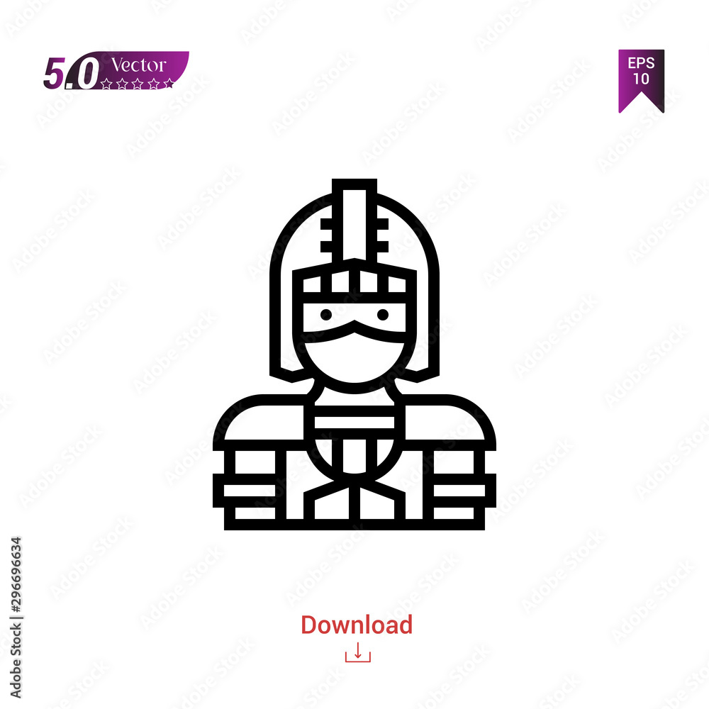 knight game character vector . Best modern, simple, isolated, game ...