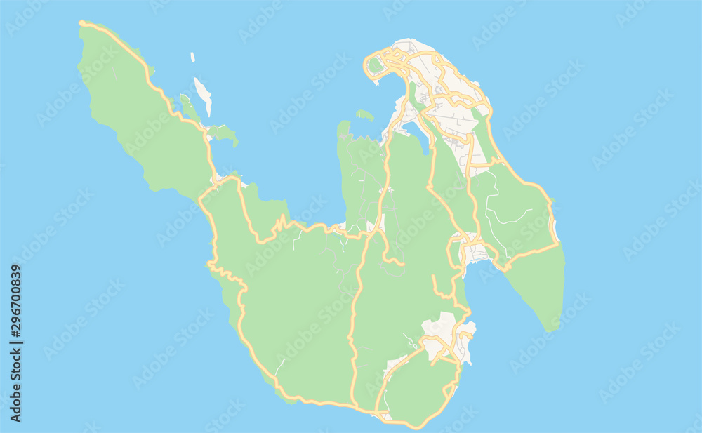 Printable street map of Sabang, Indonesia Stock Vector | Adobe Stock