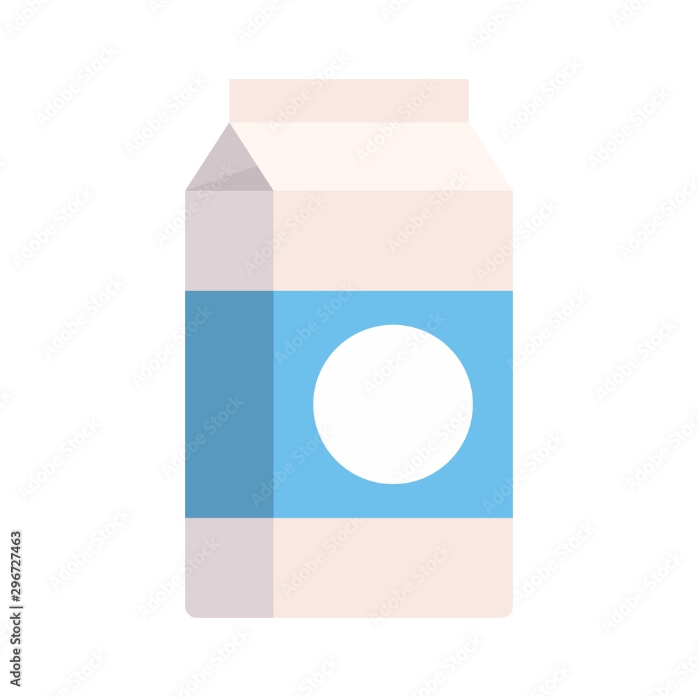 Milk packaging icon. Flat illustration of milk packaging vector icon ...