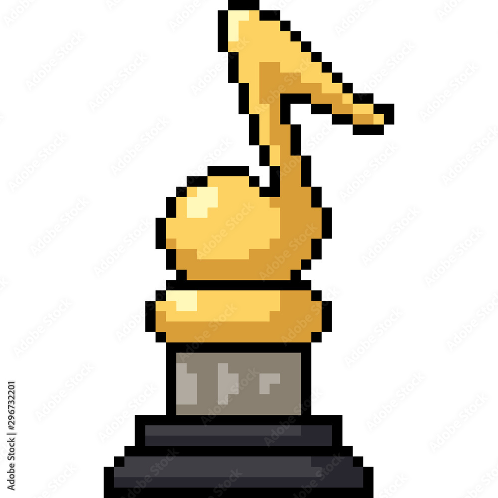 vector pixel art trophy Stock Vector | Adobe Stock
