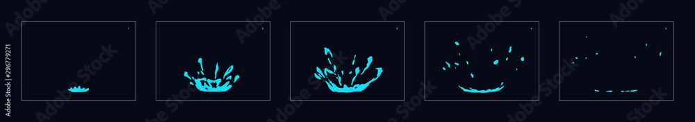 Water Drop Animation In Flash