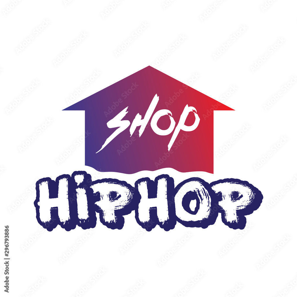 Vector logo for hip hop clothing store, things Stock Vector | Adobe Stock