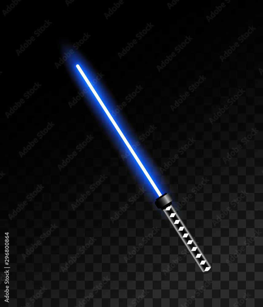 Laser light sword. Vector illustration Stock Vector | Adobe Stock
