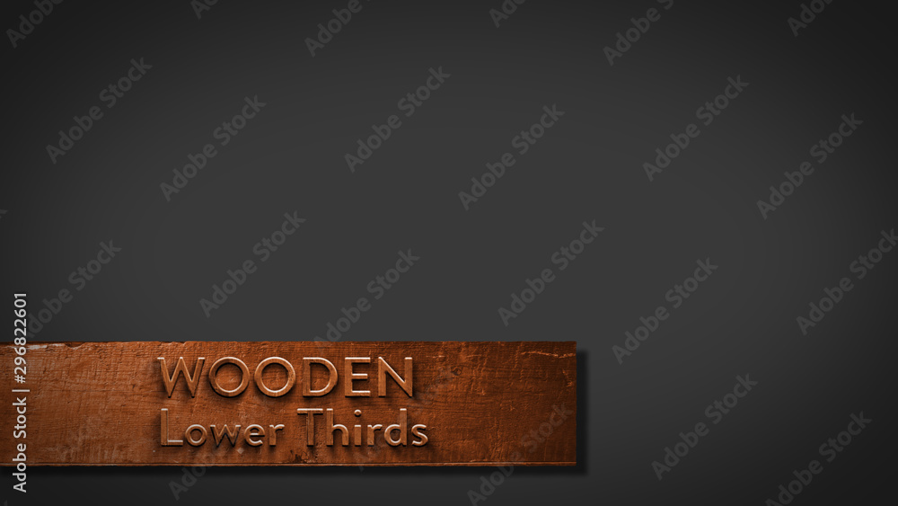 Wooden Lower Thirds Stock Template | Adobe Stock