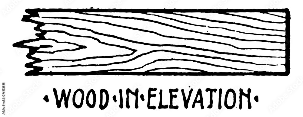Wood in Elevation Material Symbol, double hung window with a wood ...