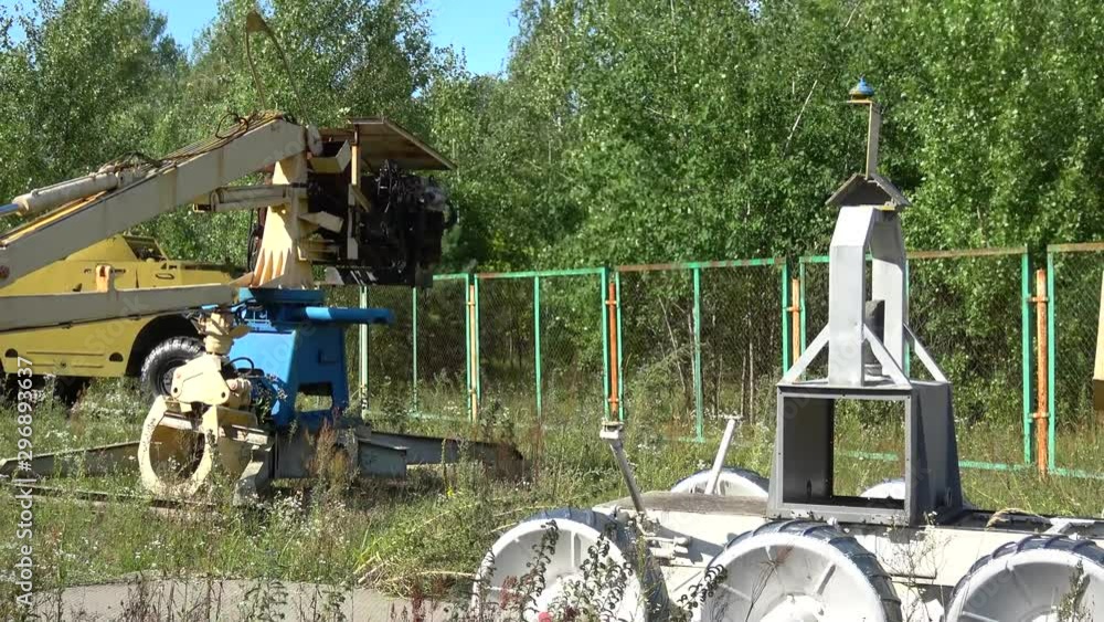 Chernobyl, Ukraine - 8th of August 2019: 4K Robotic machinery ...