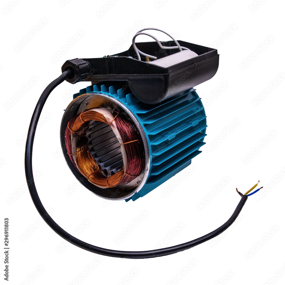 Open housing of the surface centrifugal pump. With capacitor and ...