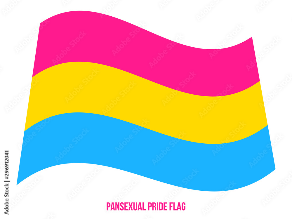 Pansexual Pride Flag in Vector Illustration. Symbol for The Pansexual ...