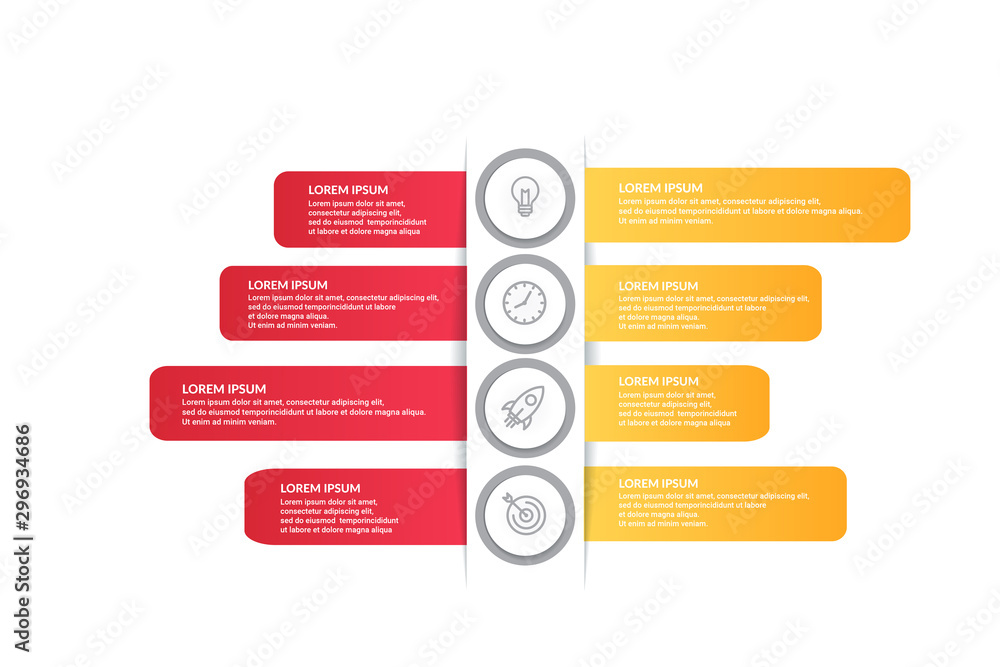 infographic flow chart design . business infographic concept for ...