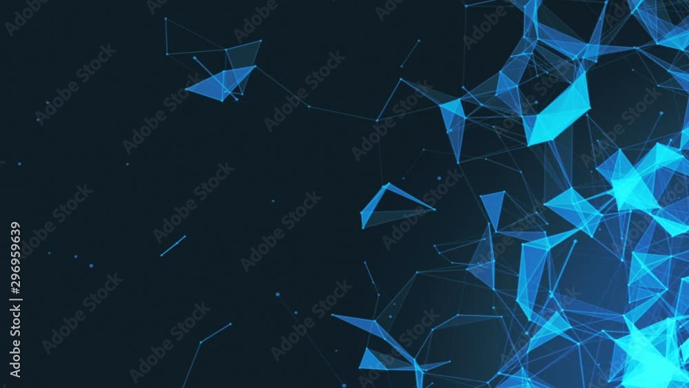 blue connecting network animation background Stock Video | Adobe Stock