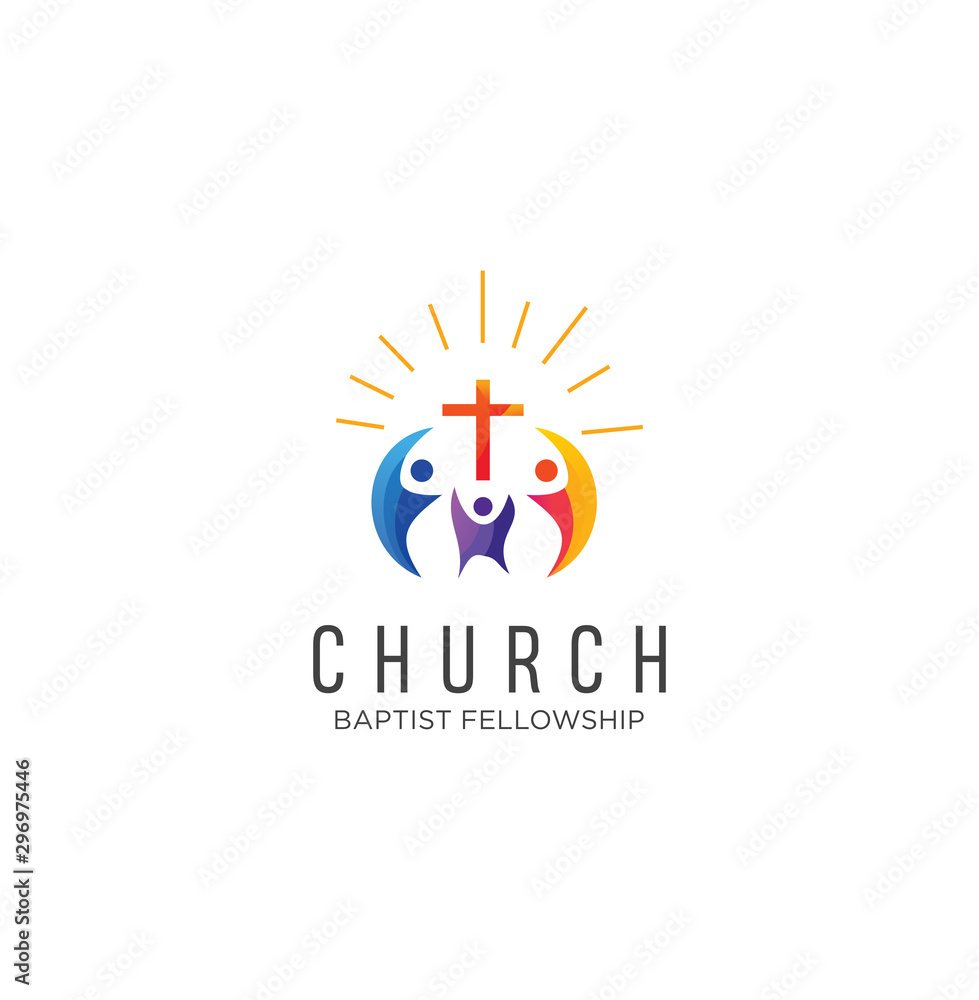 Community church logo design inspiration Vector . Family Church Logo ...