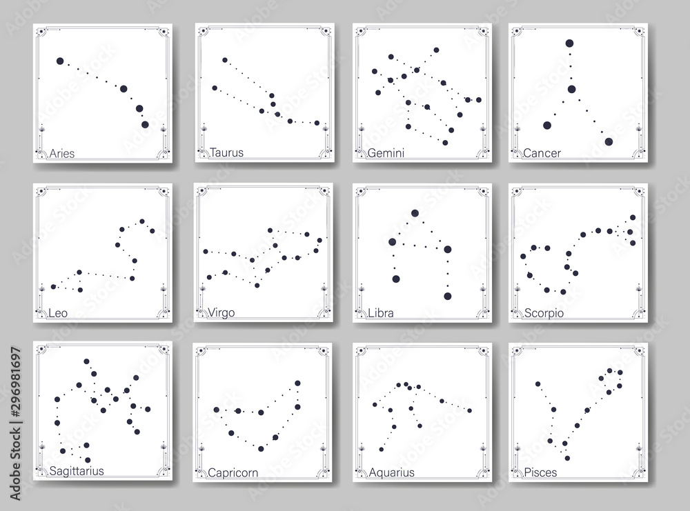Vector illustration set of moon phases. Different stages of moonlight ...