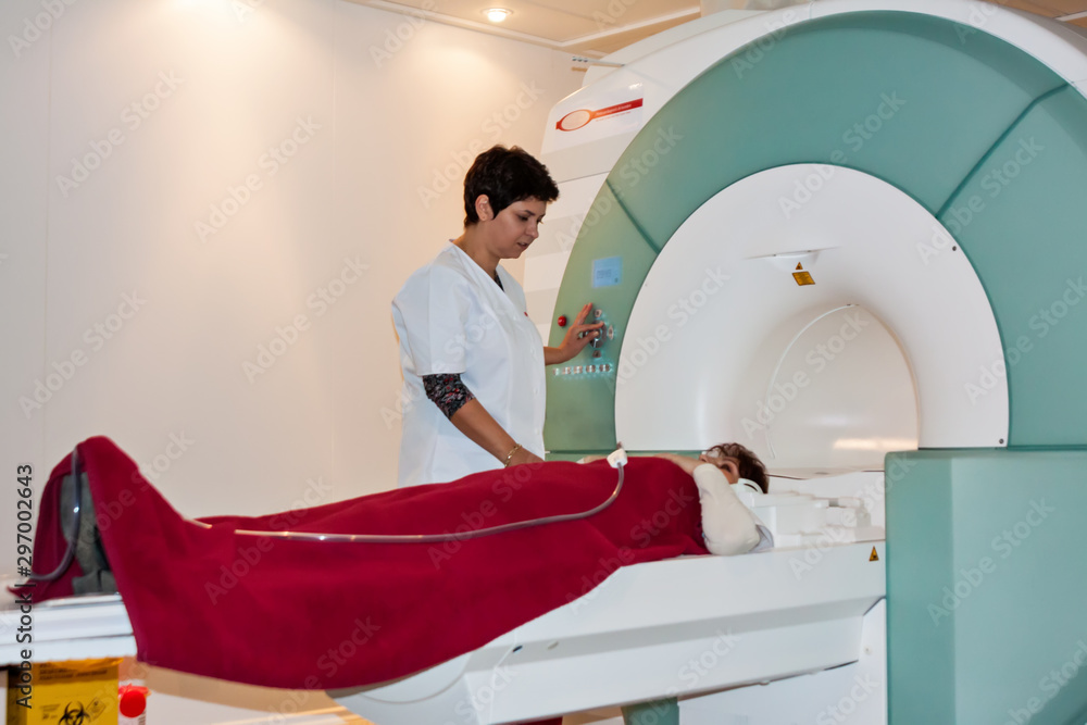 MRI scan machine Stock Photo | Adobe Stock