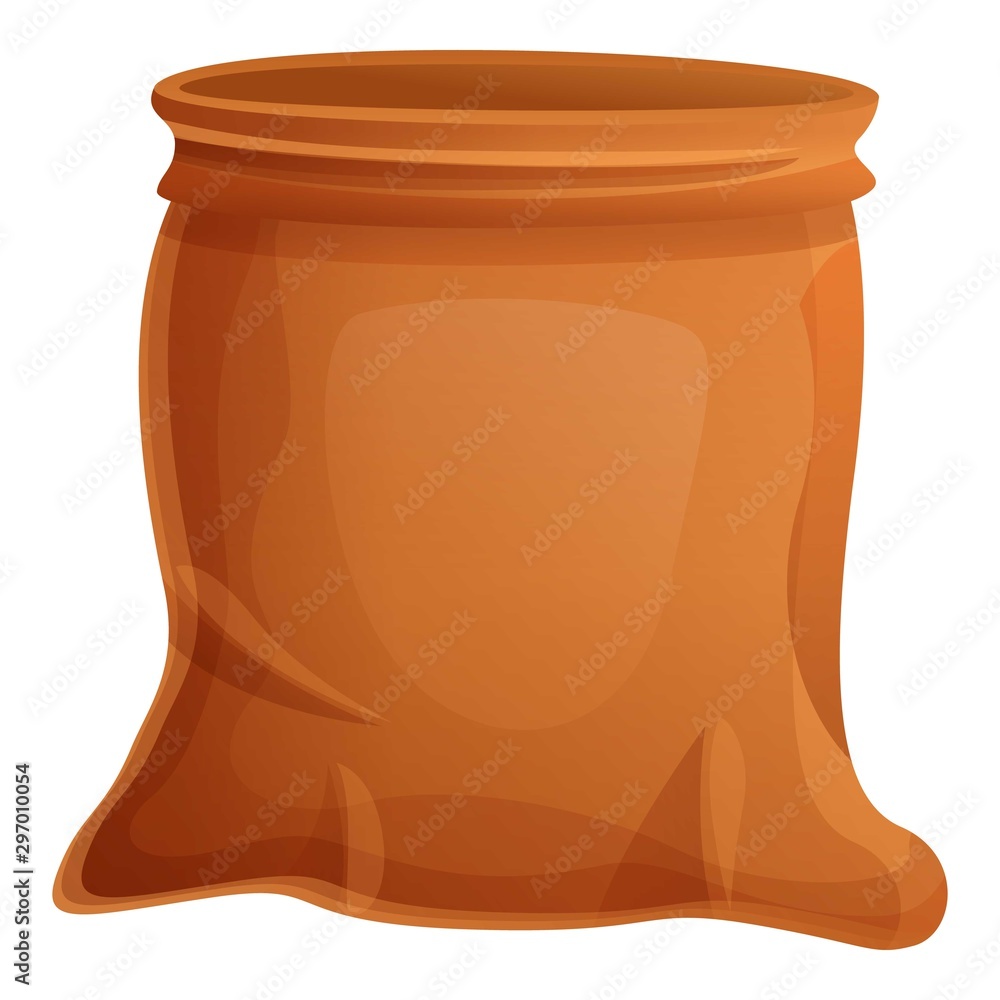 Rice sack icon. Cartoon of rice sack vector icon for web design ...