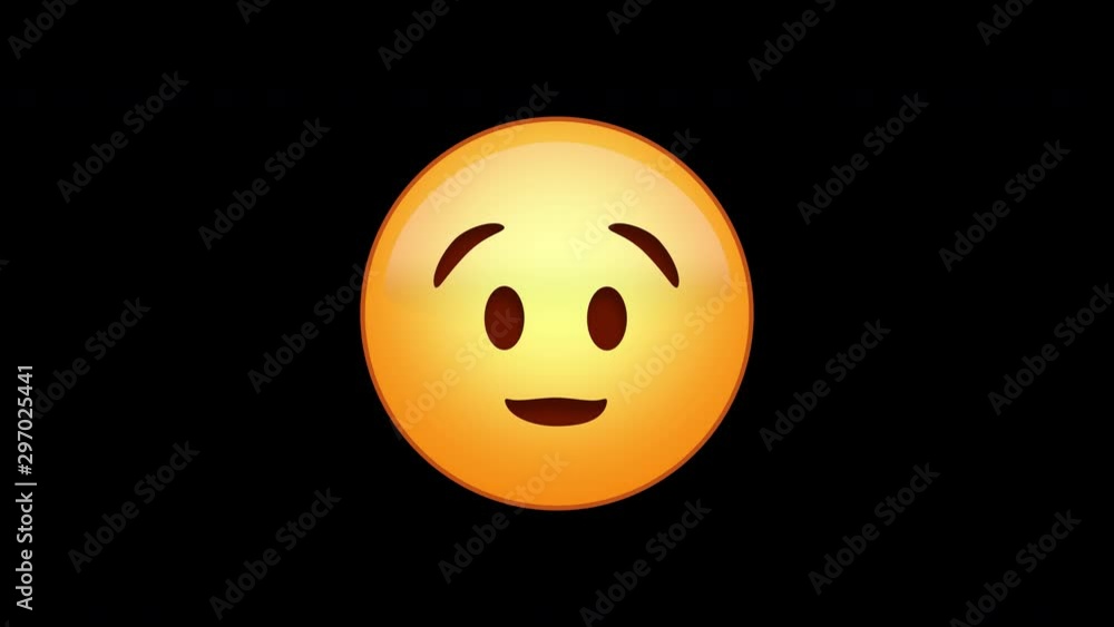 Winking emoji emoticon animated loops. Easy integration to any video ...