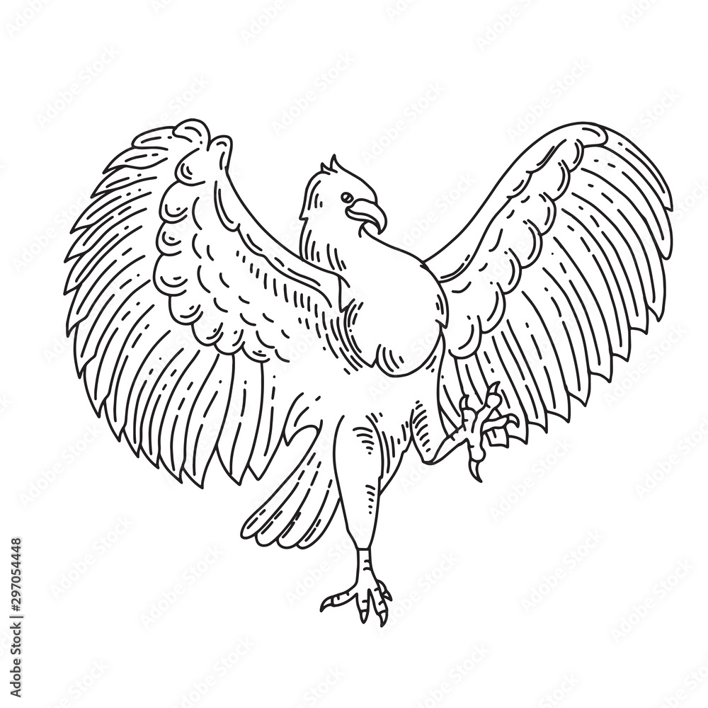 Garuda abstract minimal simple geometric logo design icon template ...