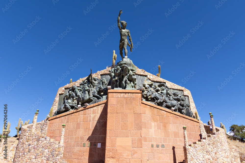 Monumento a los Héroes de la Independencia Humahuaca, Argentina Stock ...