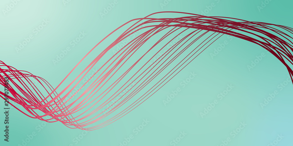 Abstract curved lines wave business lines red blood stylization of a ...