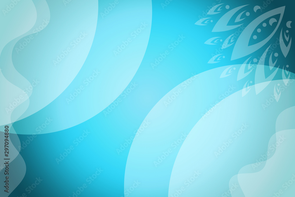 Abstract Blue Wave Design Illustration Wallpaper Art Waves