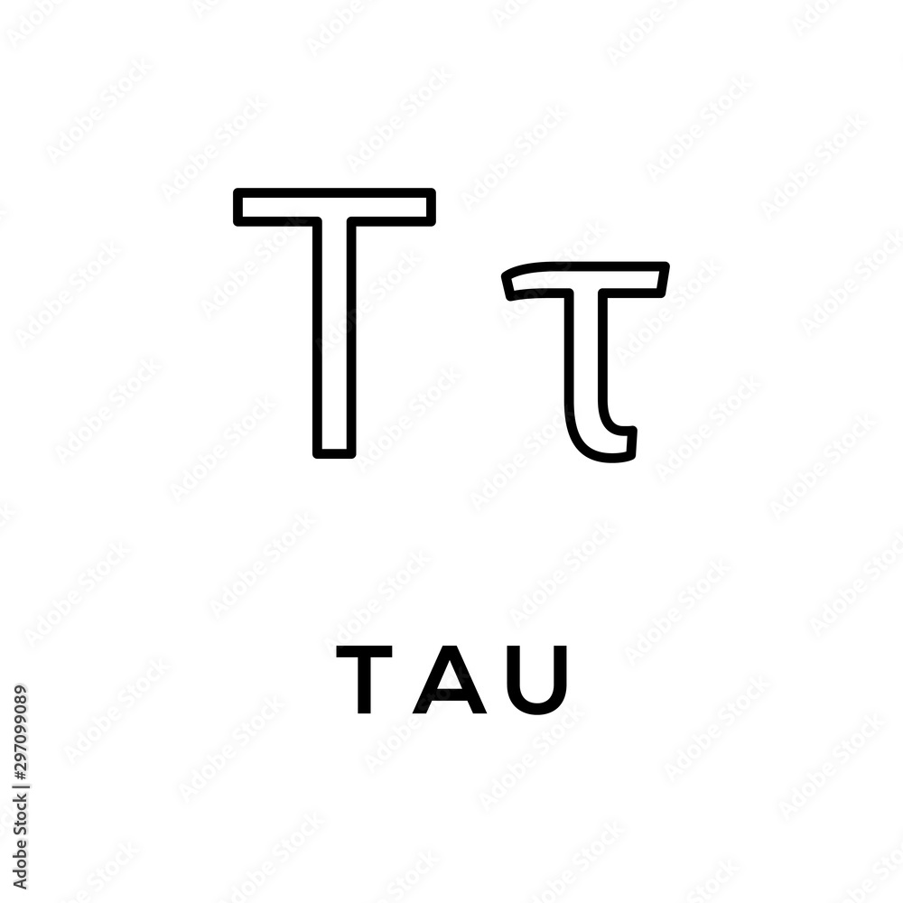 Greek Alphabet Tau