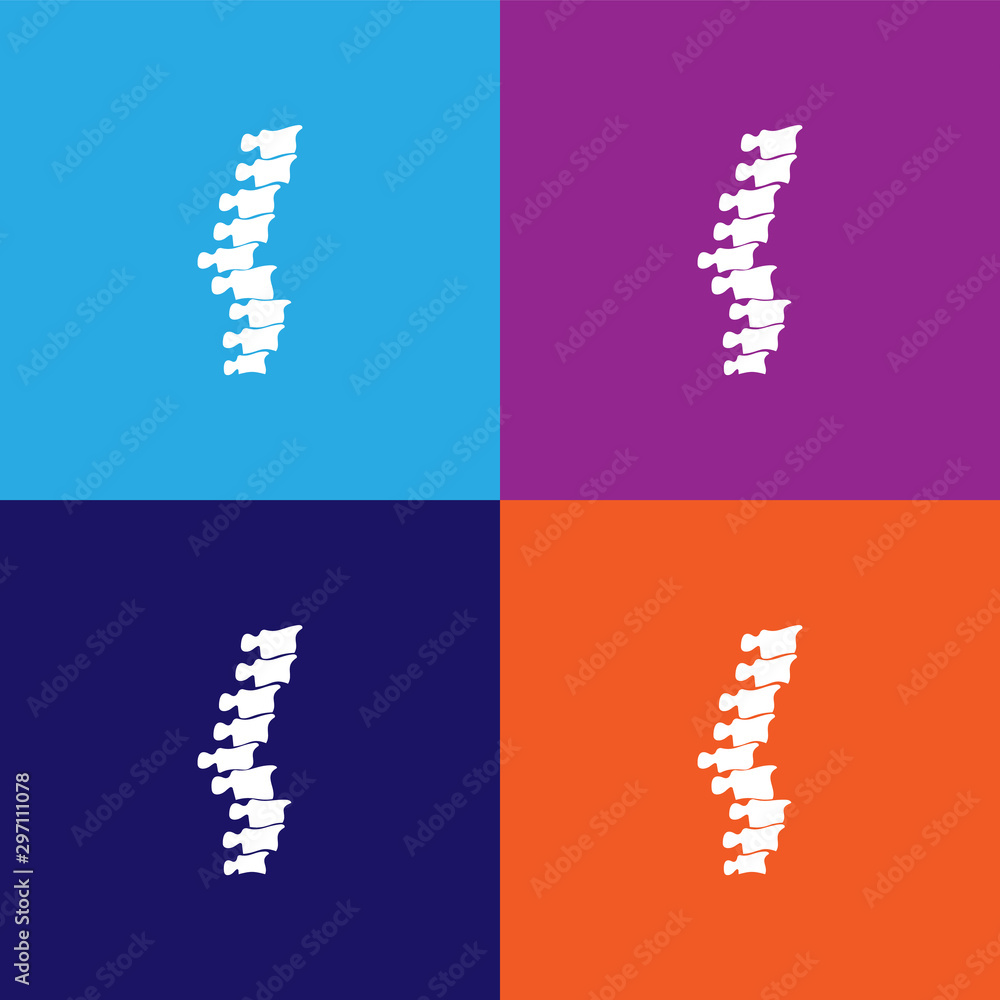 vertebra displacement icon. Element of body parts icon. Premium quality ...