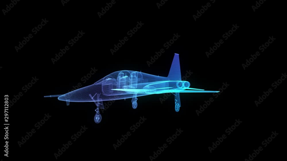 Jet in flight from abstract polygonal line. Low poly air plane in ...
