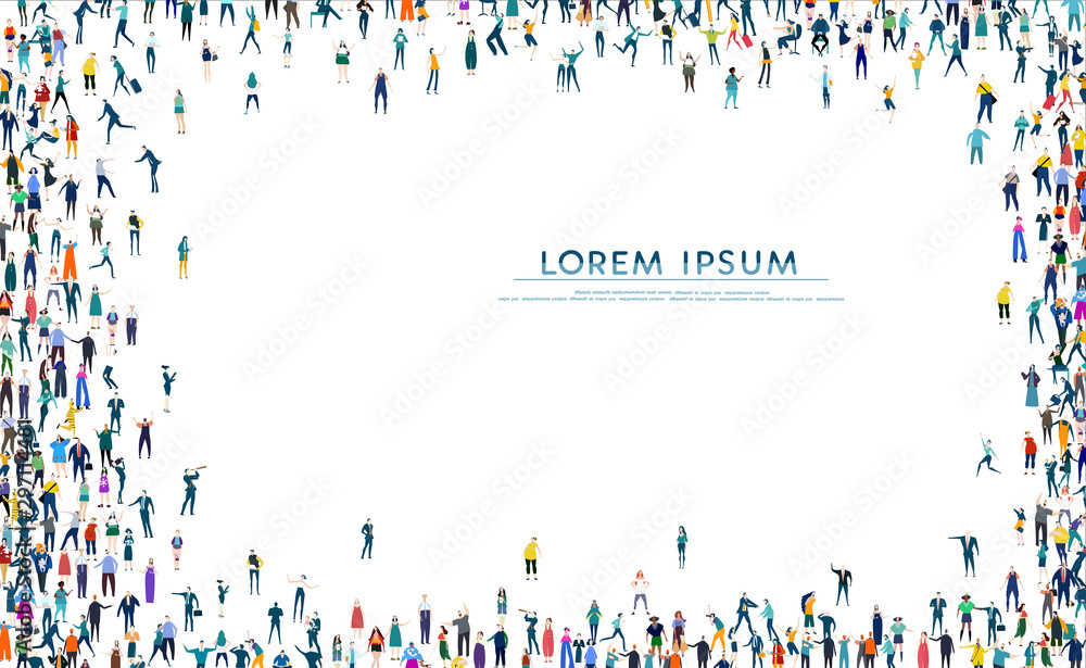 Background with space for your text made of large group of business ...