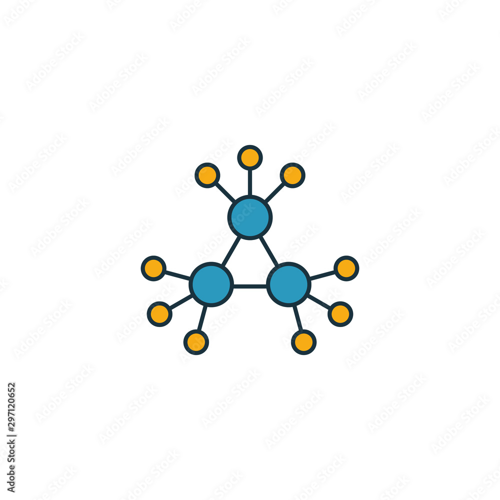 Decentralized icon set. Four elements in diferent styles from crypto ...