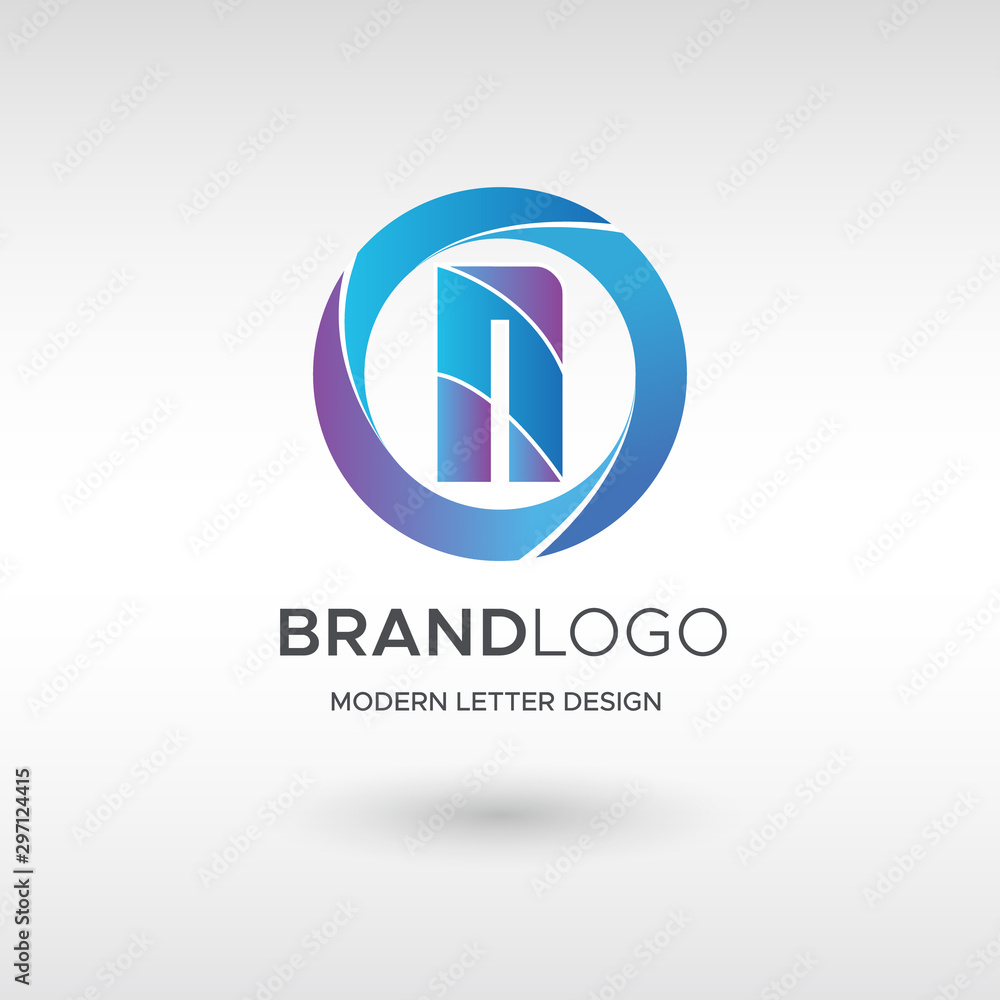 Premium Vector N Logo in gradation color variations. Beautiful Logotype design for company ...