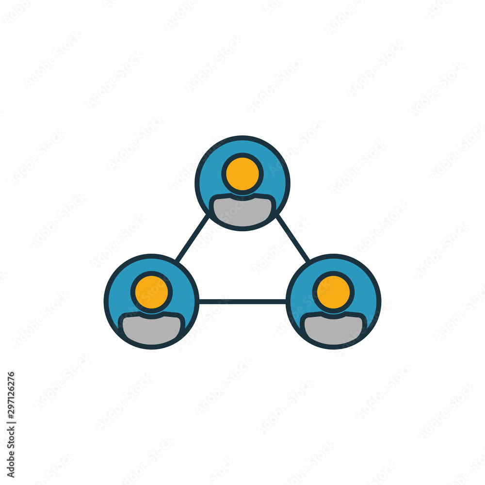 Teamwork icon set. Four elements in diferent styles from human ...
