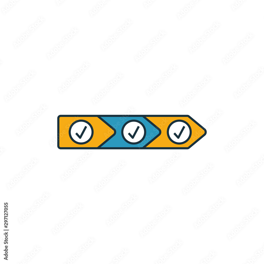 Value Chain icon set. Four elements in diferent styles from industry 4. ...