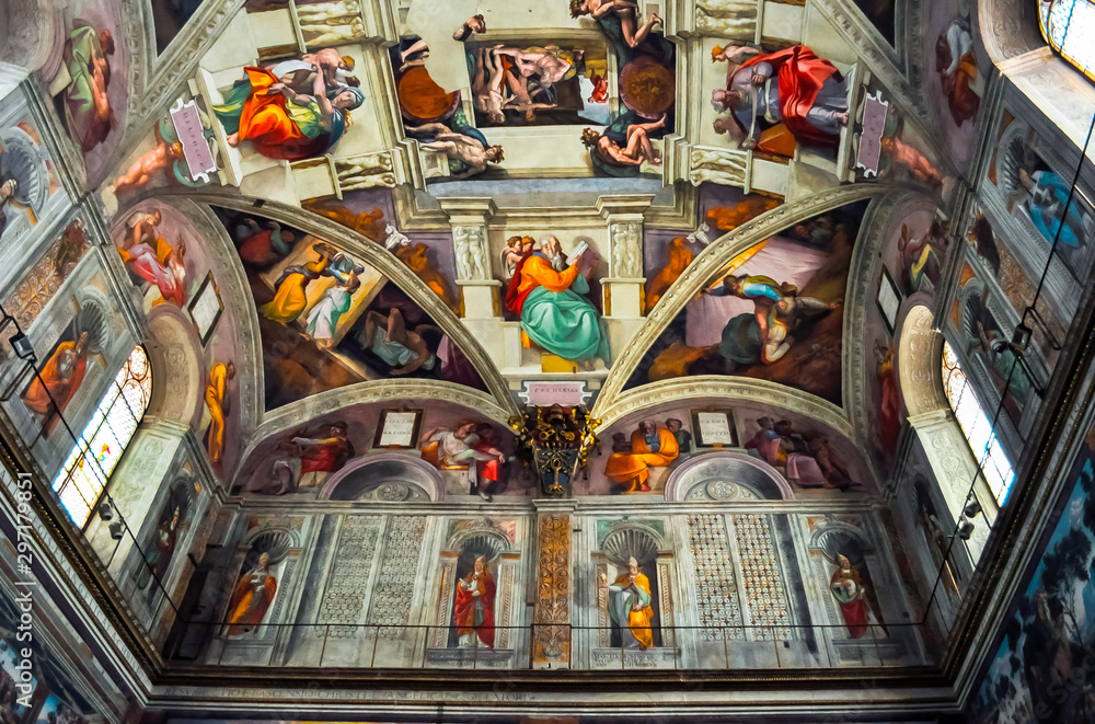 Sistine Chapel in Vatican museum Stock Photo | Adobe Stock