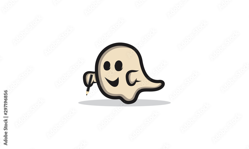ghost school logo Vectors Royalty design inspiration Stock Vector ...