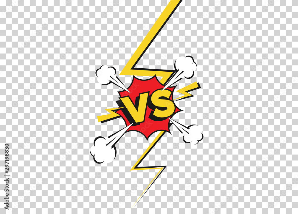 Versus fight backgrounds in flat comics style. Vs battle challenge ...