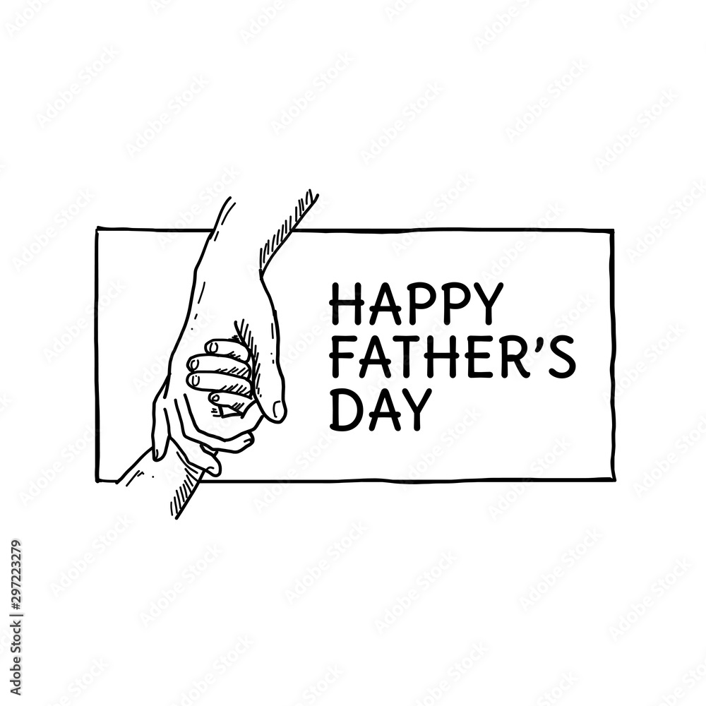 Vecteur Stock Little kid hand holding father hand vector illustration ... Vecteur Stock Little kid hand holding father hand vector illustration ...