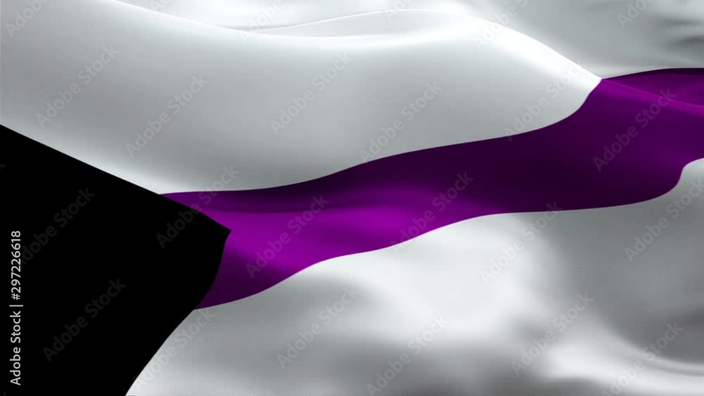 Panromantic Pride Flag Rainbow flag video waving in wind. gender ...