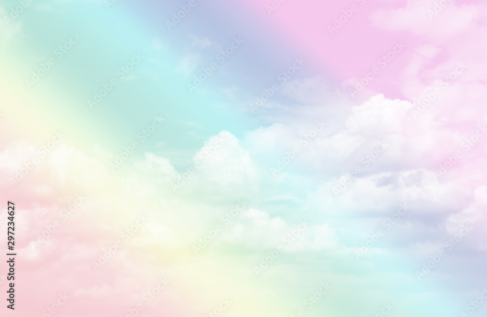 Sky and cloud background with a pastel color. Stock Photo | Adobe Stock