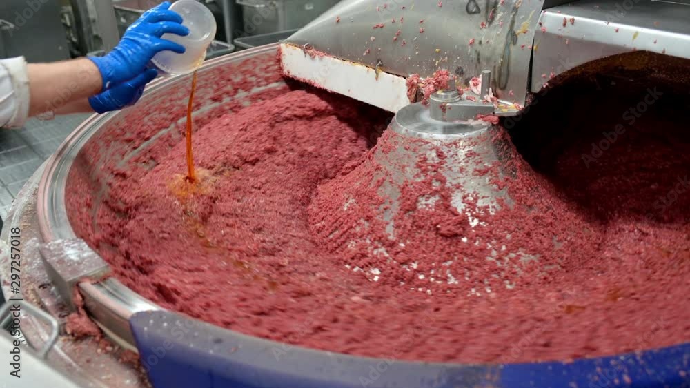 meat factory industry production minced process ingredient Stock Video ...